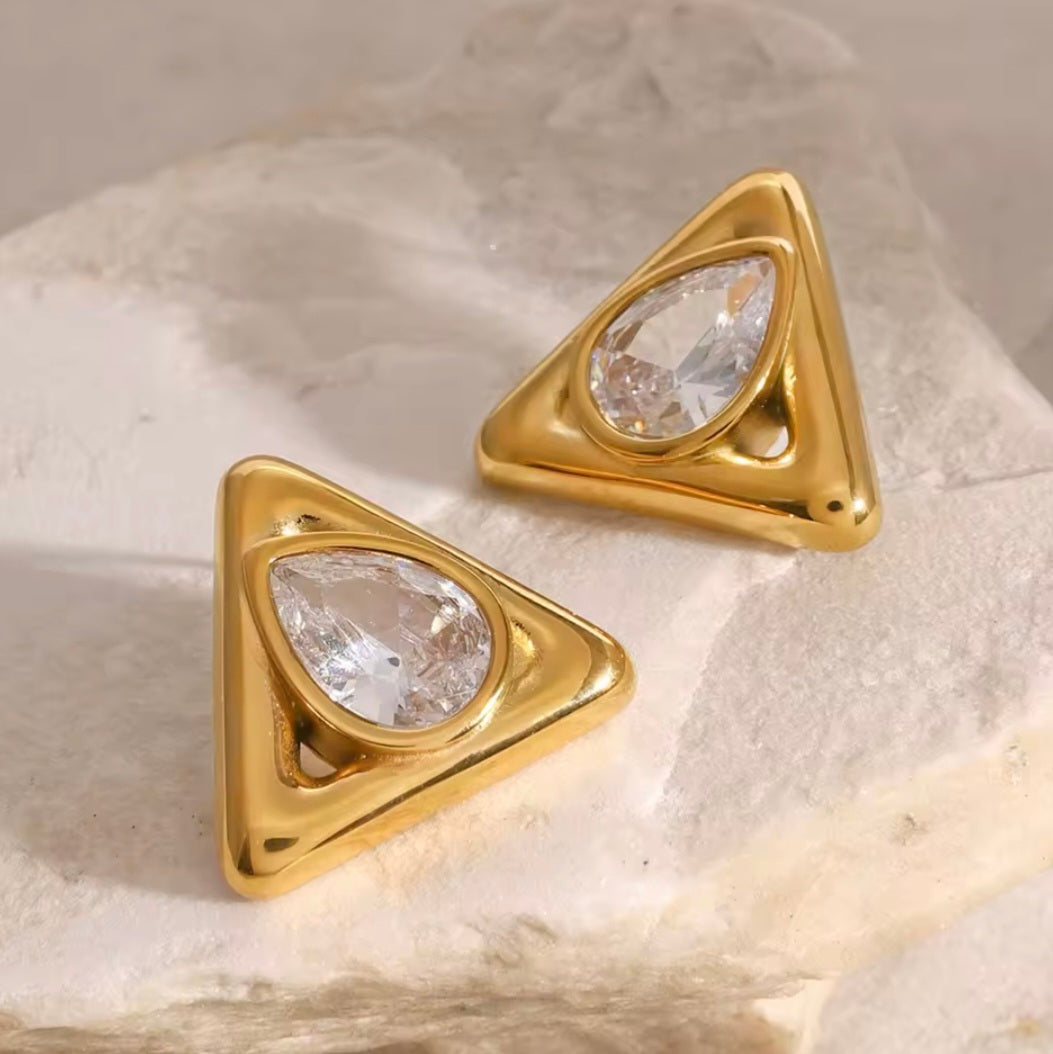 The Triangle - Earrings – Bijoux Beirut